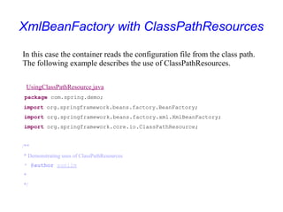 Different Types of Containers in Spring | PPT