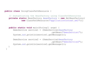 Different Types of Containers in Spring | PPT