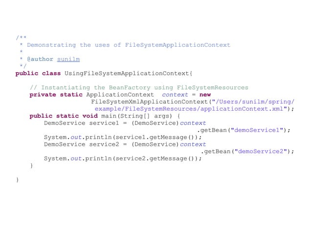 Different Types of Containers in Spring | PPT