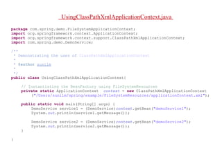 Different Types of Containers in Spring | PPT
