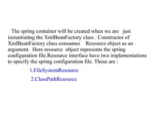 Different Types of Containers in Spring | PPT
