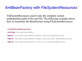 Different Types of Containers in Spring | PPT