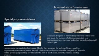 Types of containers | PPTX