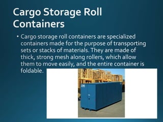 Types of containers | PPTX