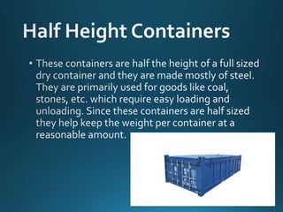 Types of containers | PPTX