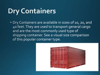 Types of containers | PPT