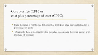 Types of contract in Project management | PPT