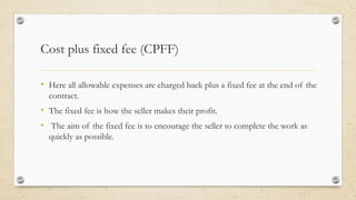Types of contract in Project management | PPT