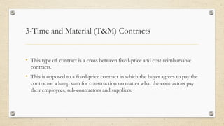 Types of contract in Project management | PPT