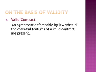 Types of contract | PPTX