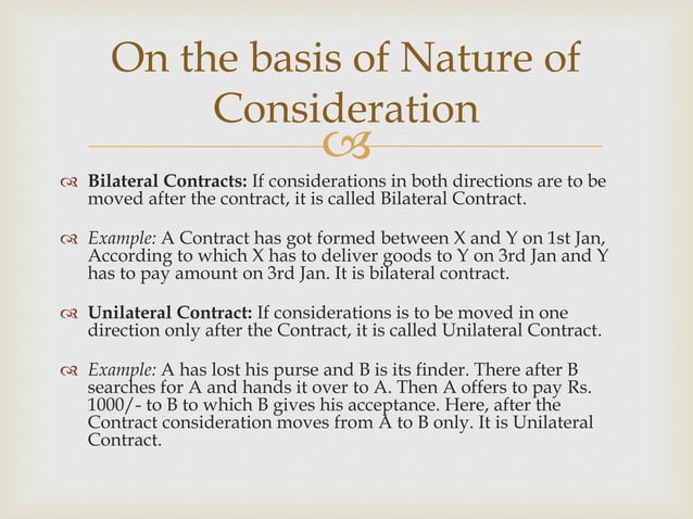 Types of contract | PPTX | Business | Business and Finance
