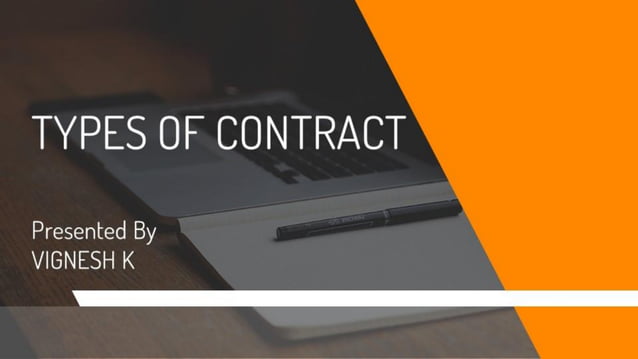 Types of Contract | PPT
