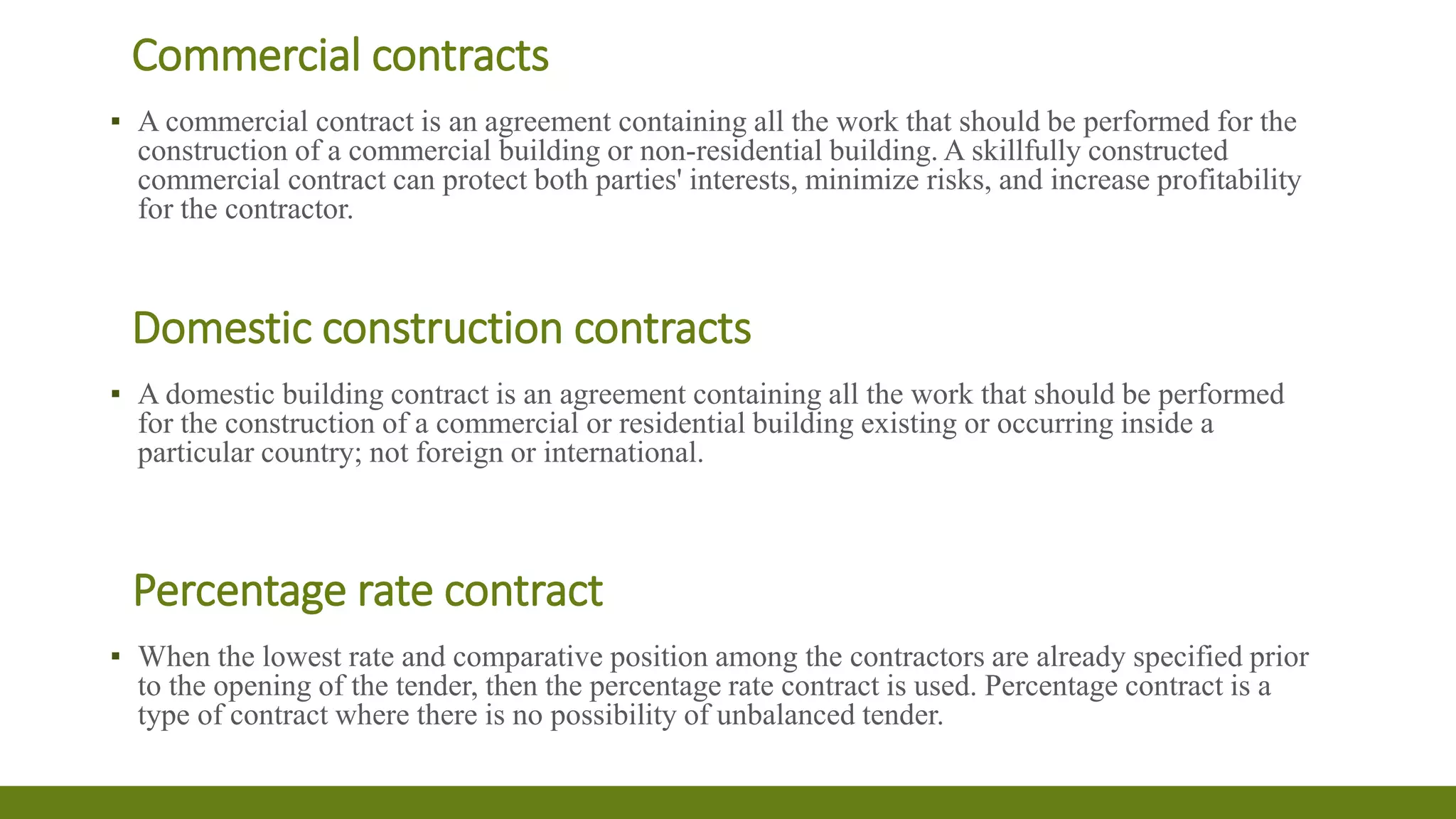 Types of contract | PPTX
