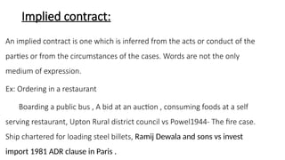 types of contract.pptx its about the various types of contract | PPTX