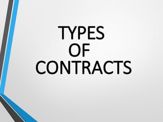 Types of construction contracts pro and cons | PPTX