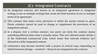 Types of contracts | PPTX