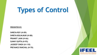 Types of control | PPTX