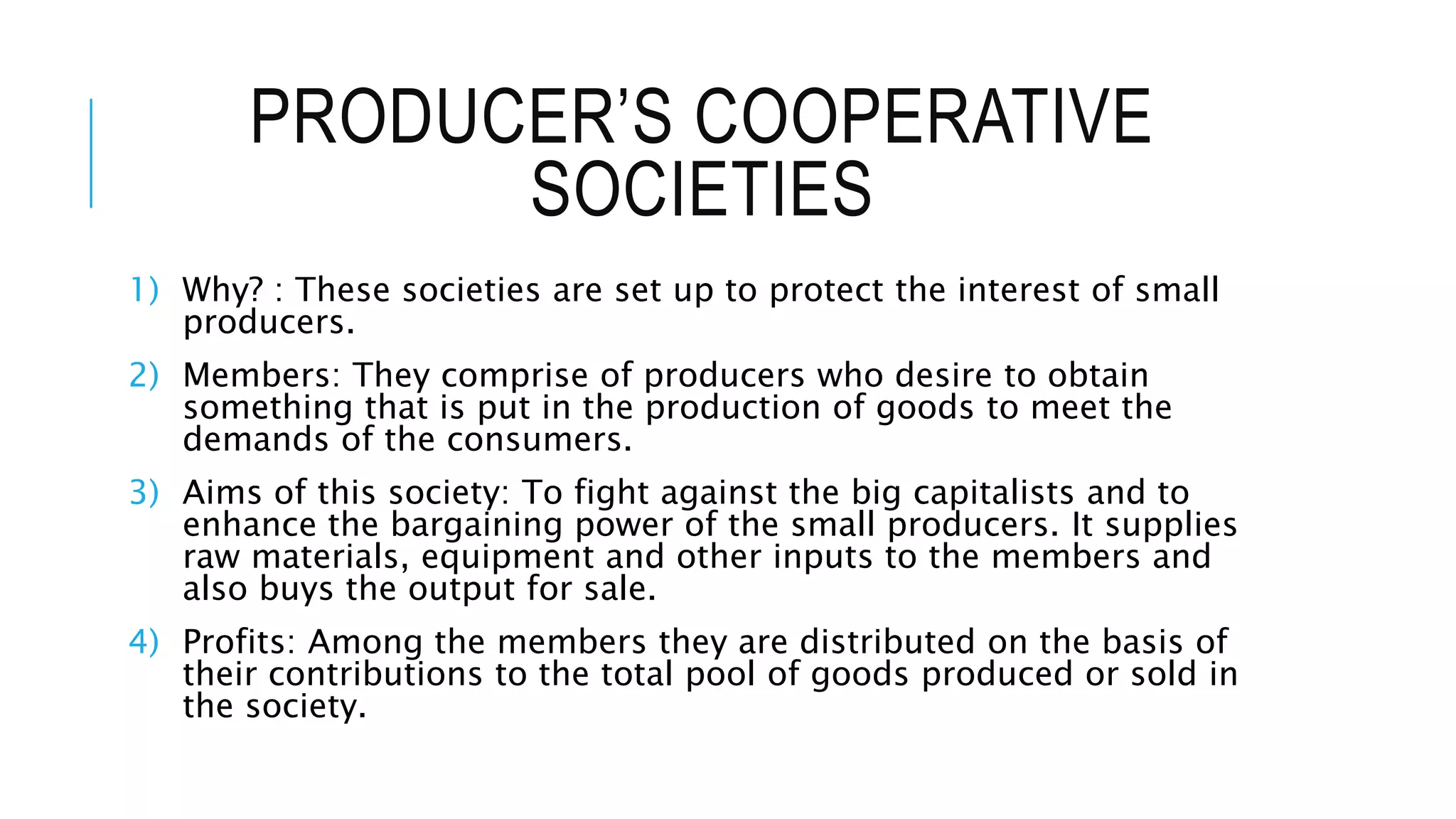 Types of cooperative societies | PPTX