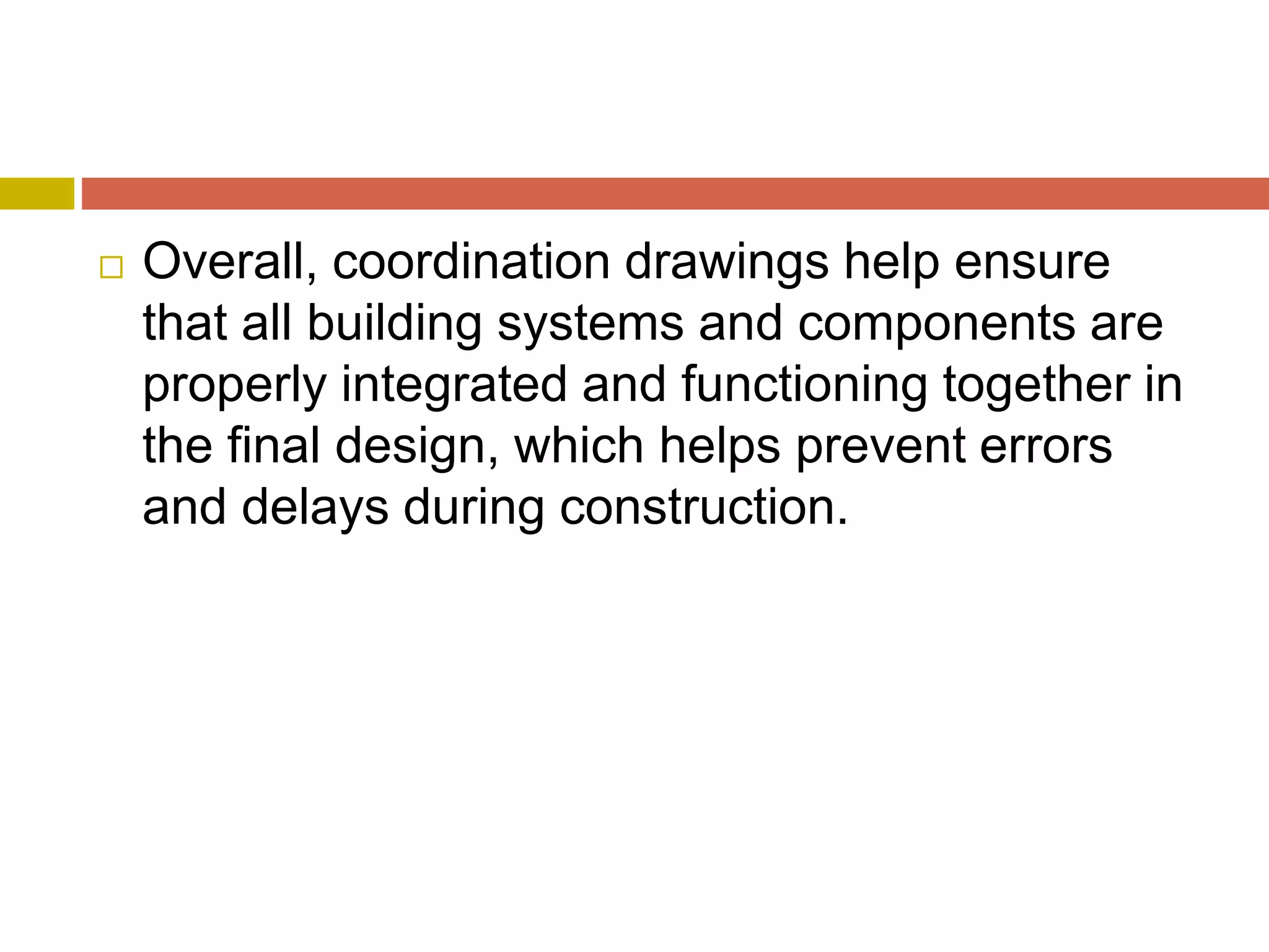 Types of Coordination Drawings | PPTX