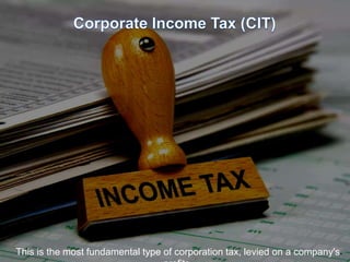Types of Corporate taxes | PPTX