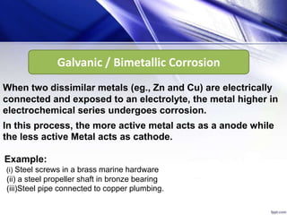Types of corrosion | PPTX