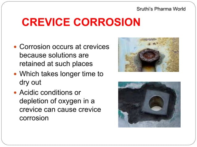 Types of corrosion.pptx | Chemistry | Science
