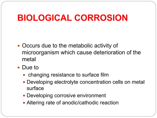 Types of corrosion.pptx | Chemistry | Science
