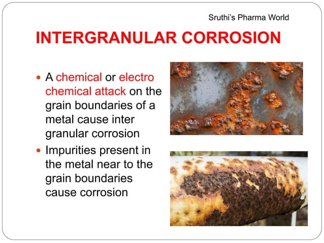 Types of corrosion.pptx | Chemistry | Science