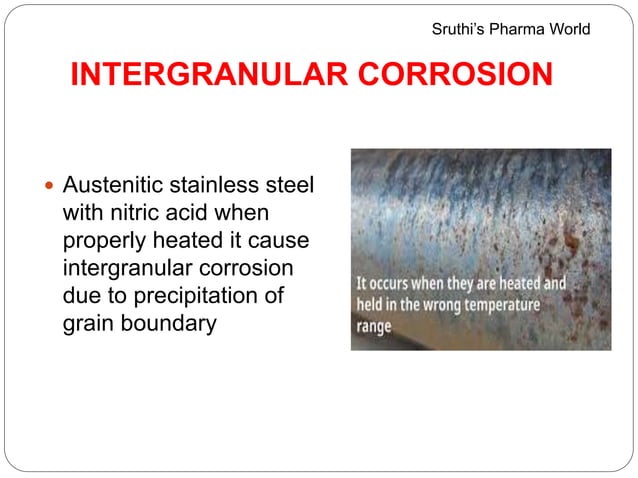 Types of corrosion.pptx | Chemistry | Science
