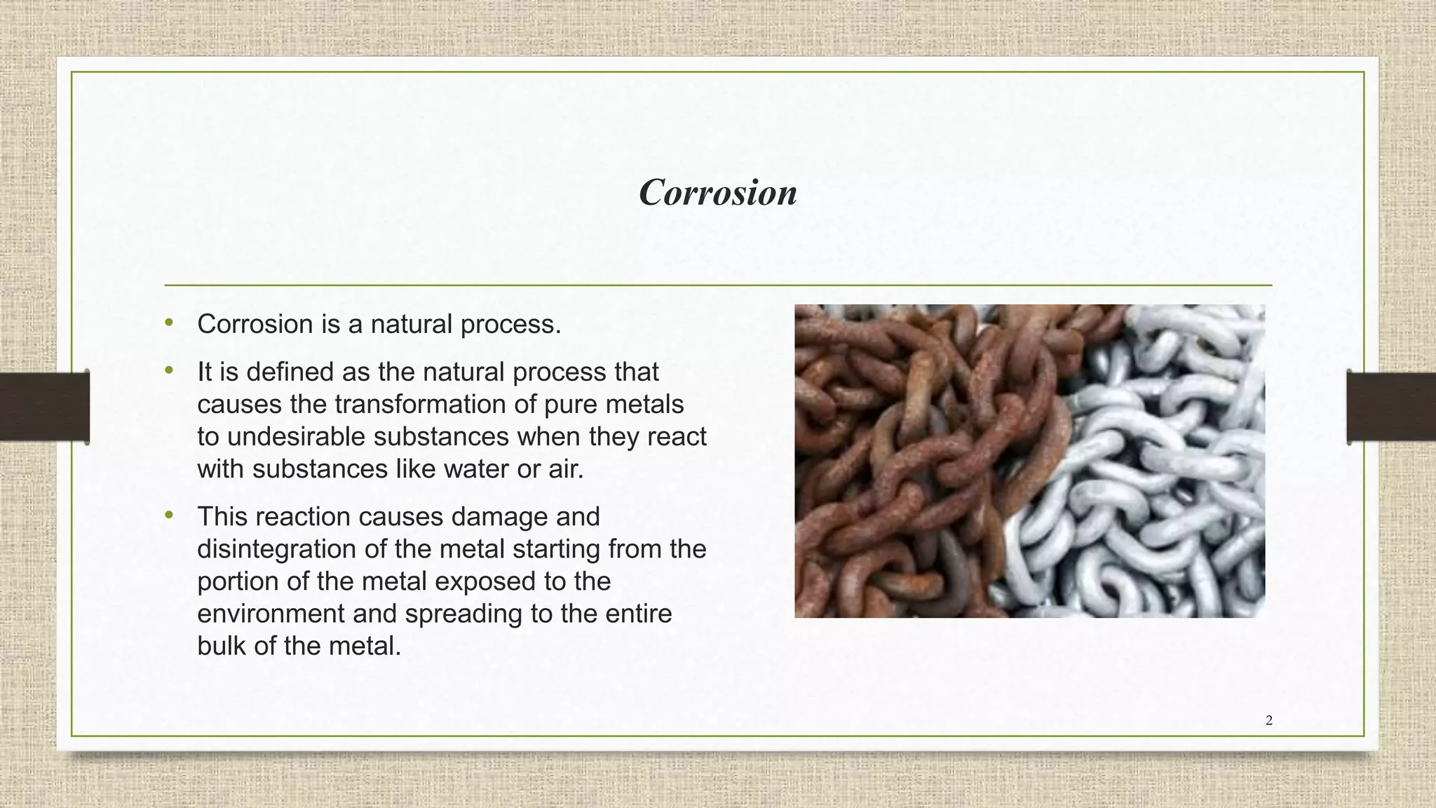Types of corrosion and Prevention of corrosion | PPTX