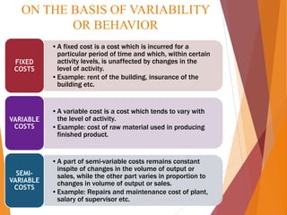 Types of cost | PPTX