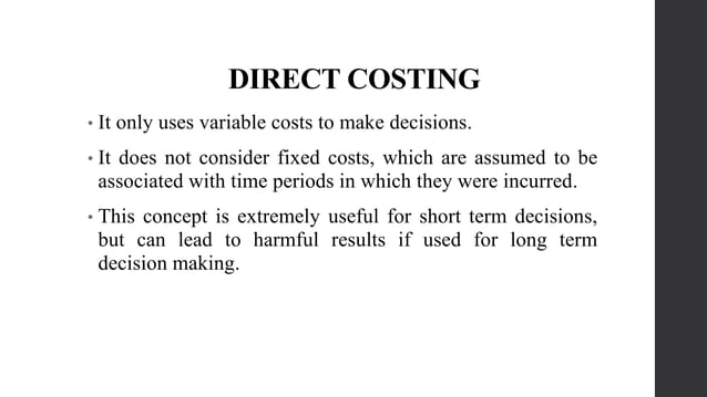 Types of costing | PPTX | Business Accounting & Finance | Business