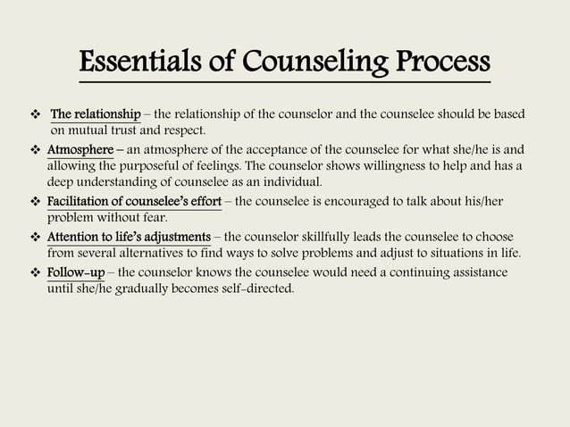 Types of counseling | PPTX