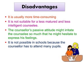 Types of counseling directive, non-directive, and eclectic counselling ...