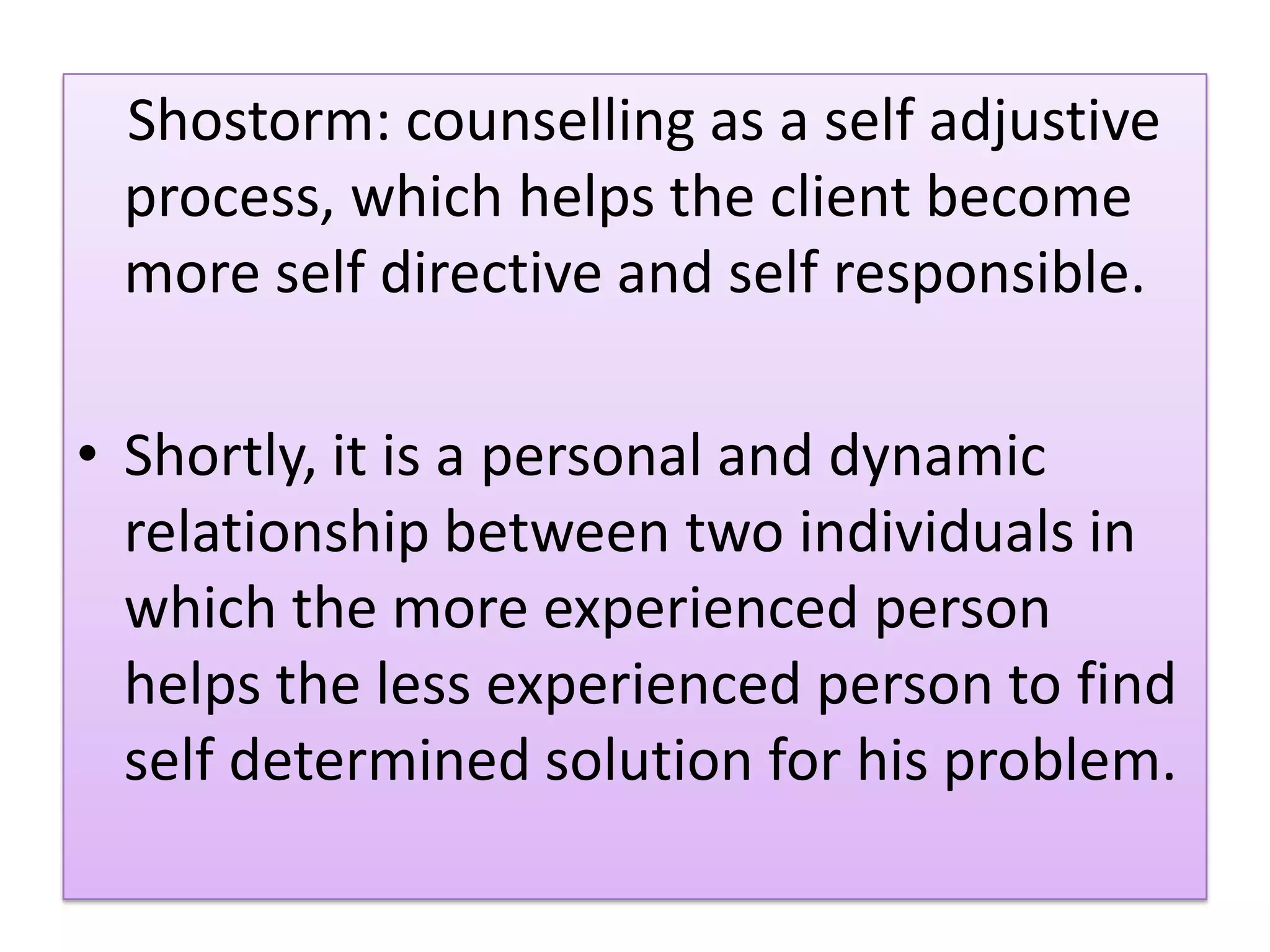 Types of counselling | PPTX