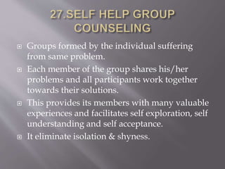 Types of counselling | PPTX