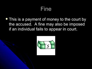 Types of court ordered punishment in Canada | PPT