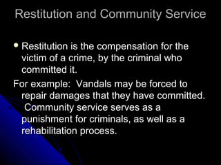 Types of court ordered punishment in Canada | PPT | Crime & Harmful ...