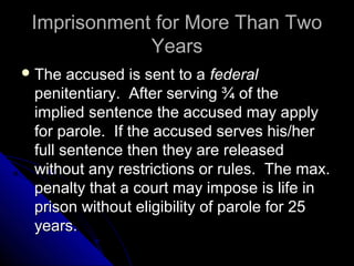 Types of court ordered punishment in Canada | PPT