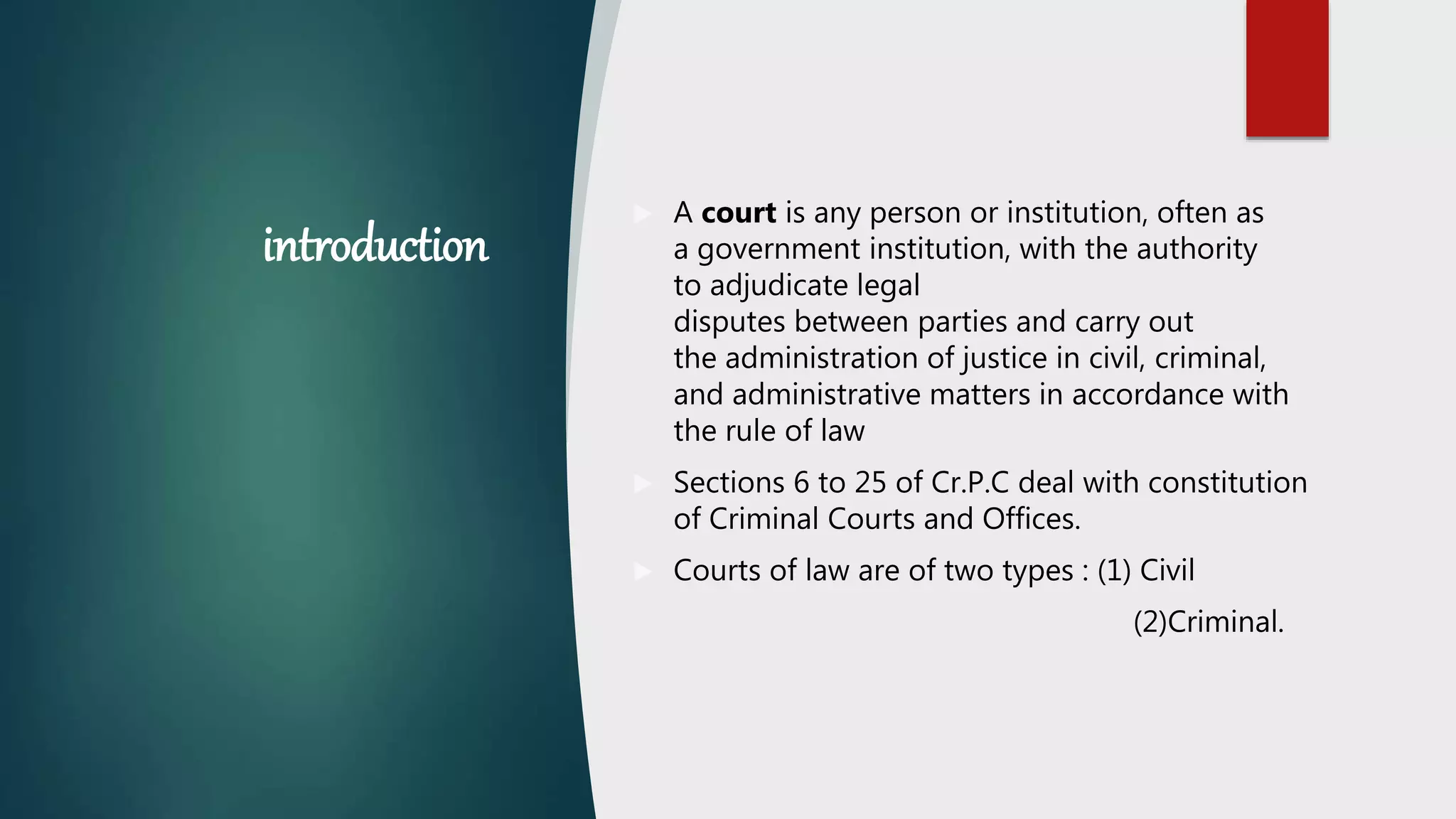 Types of courts | PPTX