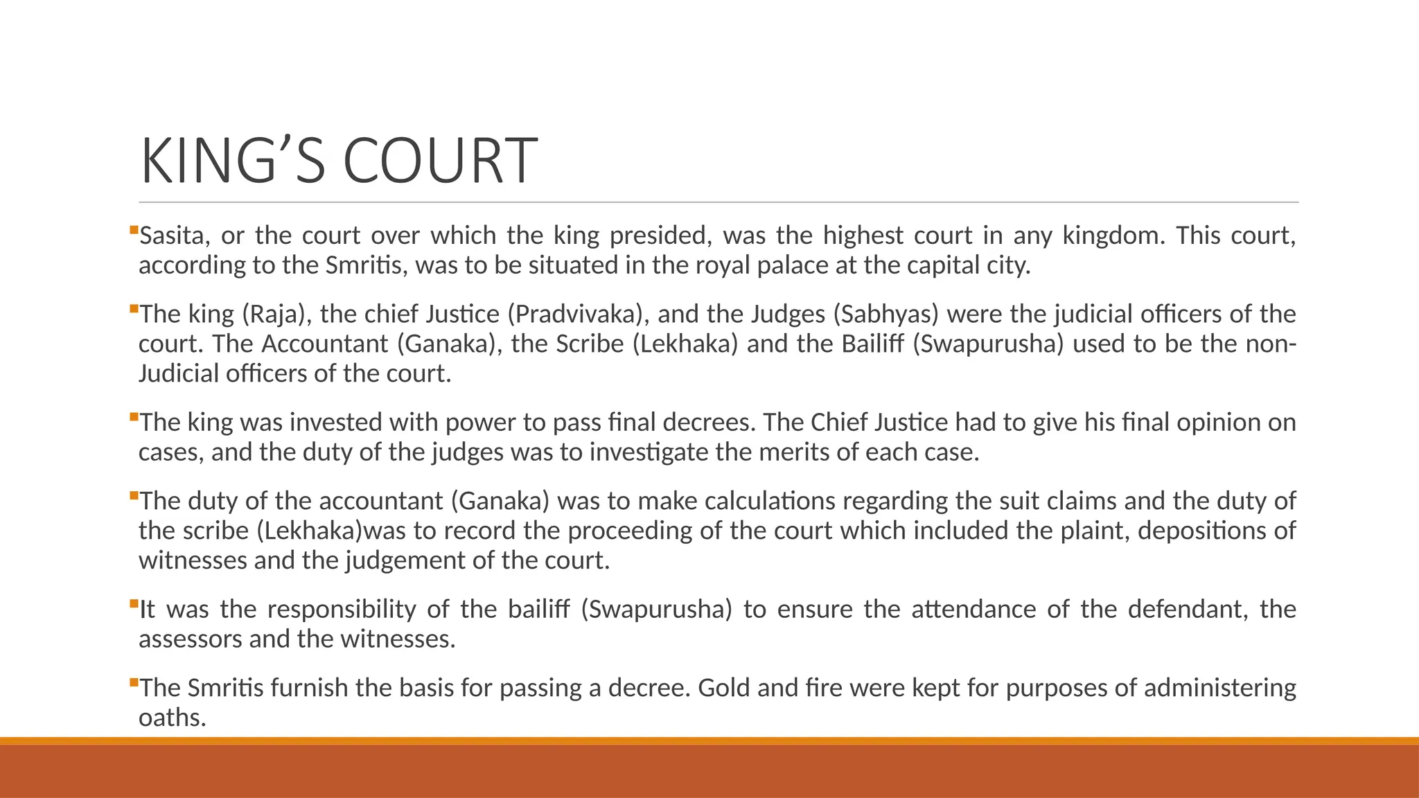 Types of Courts in ancient India from the perspective of Legal History ...