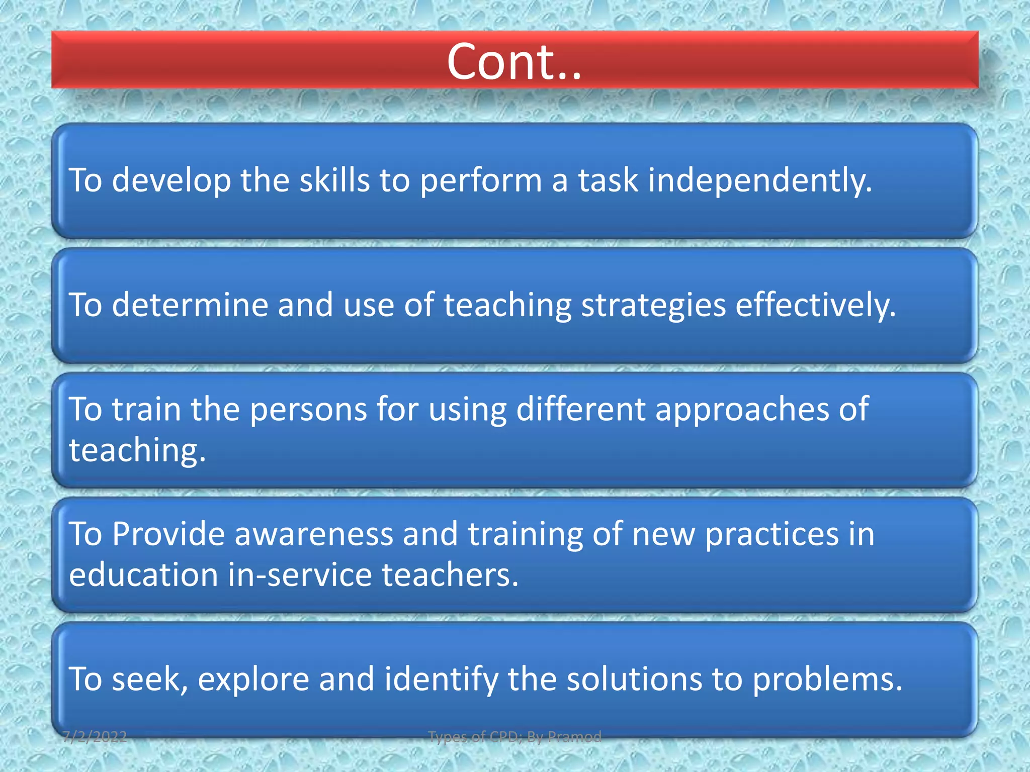 TYPES OF CONTINUOUS PROFESSIONAL DEVELOPMENT CPD.pptx