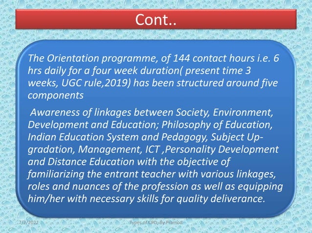 TYPES OF CONTINUOUS PROFESSIONAL DEVELOPMENT CPD.pptx