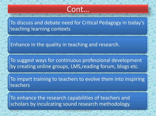 TYPES OF CONTINUOUS PROFESSIONAL DEVELOPMENT CPD.pptx