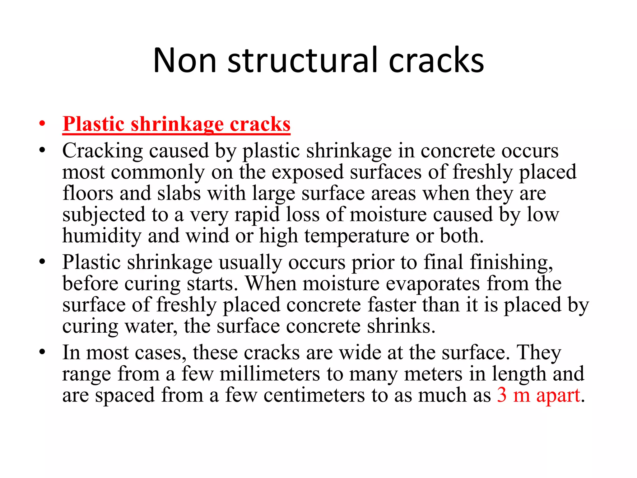 Types of cracks in concrete | PPTX