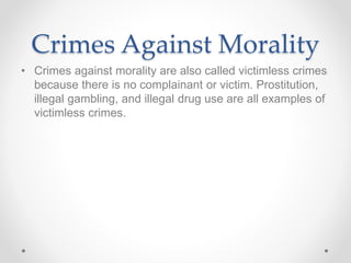 Types of Crime presentation | PPTX