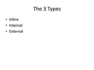 Types of css general tags Web Pages CSS_ | PDF