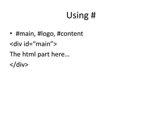 Types of css general tags Web Pages CSS_ | PDF