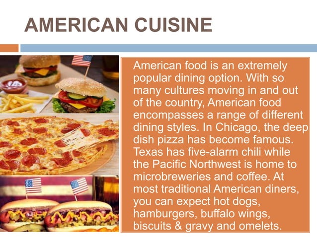 Types of cuisine | PPTX | Food & Drink