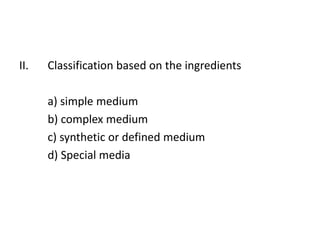 Types of culture media | PPTX